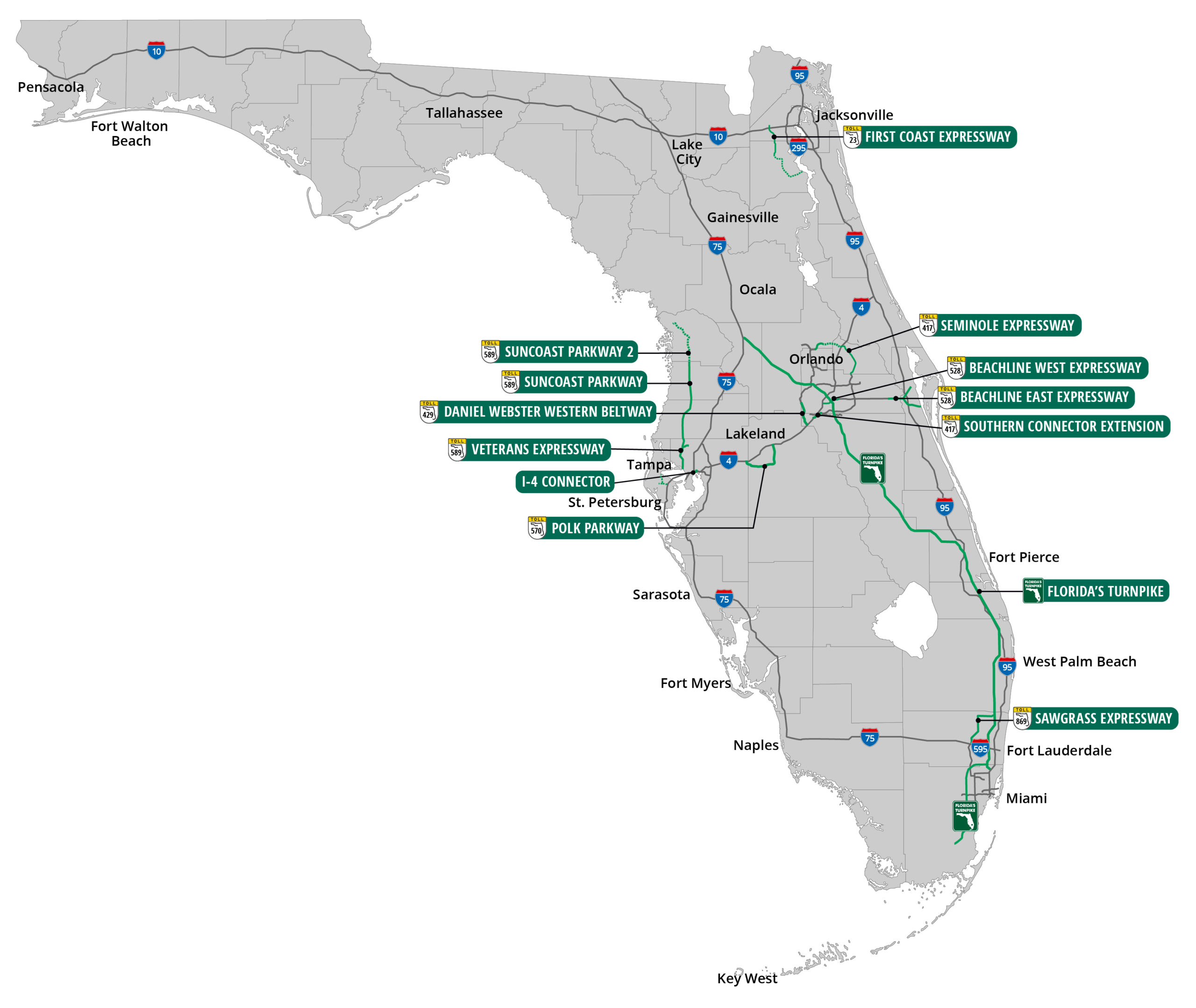 Florida s Turnpike System Maps Florida s Turnpike Florida s Turnpike System Maps Florida s Turnpike