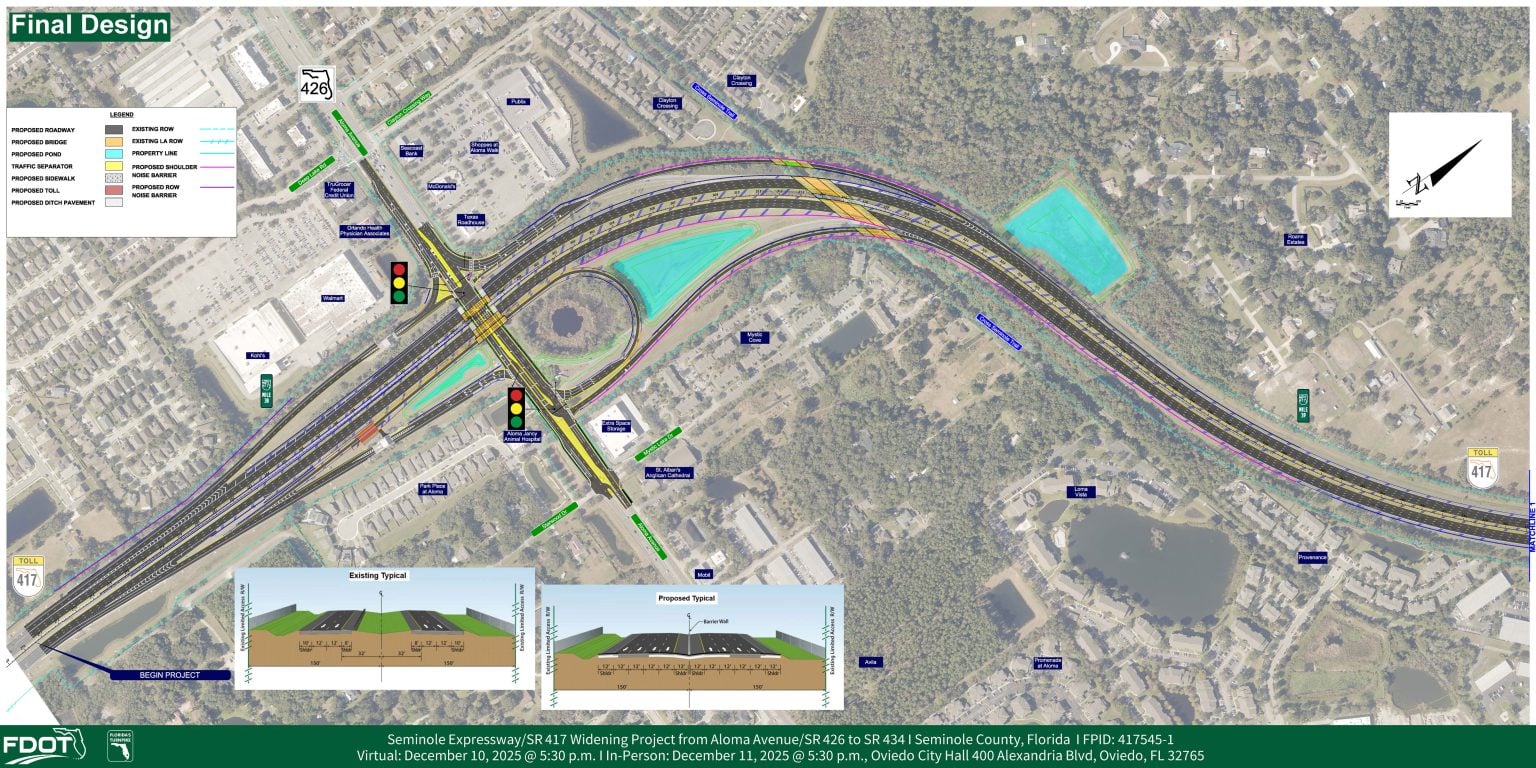 Seminole Expressway/SR 417 Widening Project from Aloma Avenue/SR 426 to ...